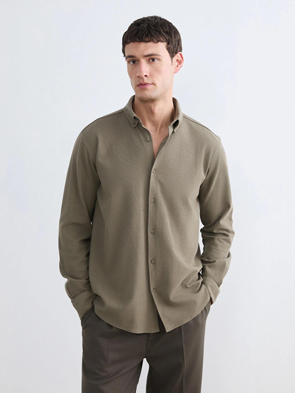 LCW Vision Muška Košulja Slim Fit Kroja