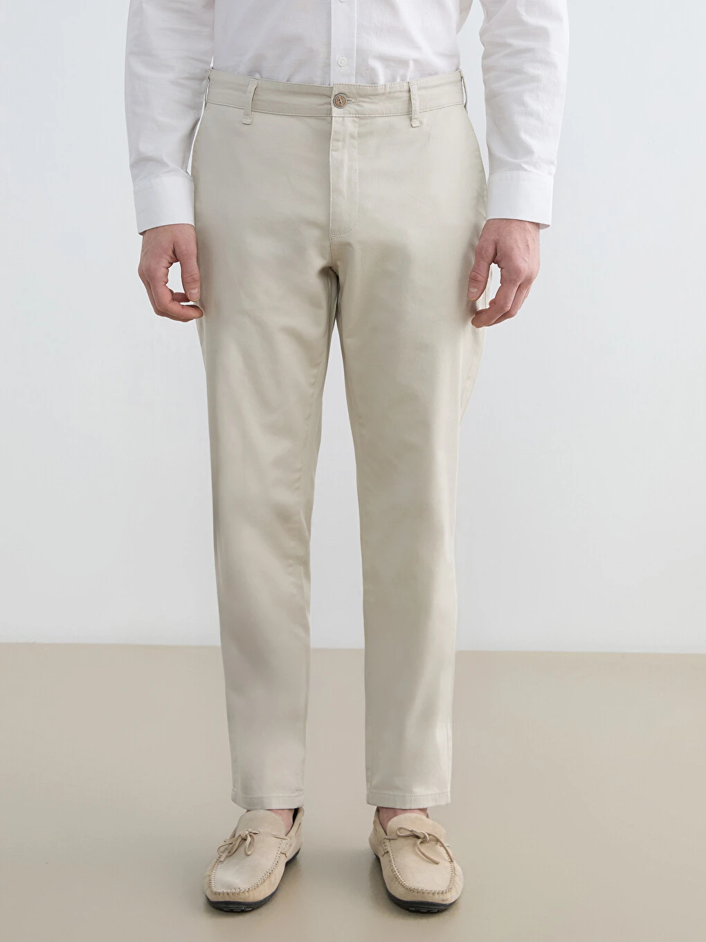 LCWAIKIKI Classic Muške Chino Pantalone Uskog Kroja