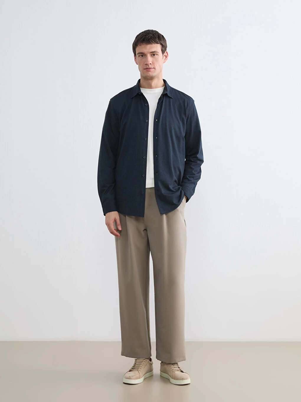 LCW Vision Regular Fit Muška Teksturirana Košulja
