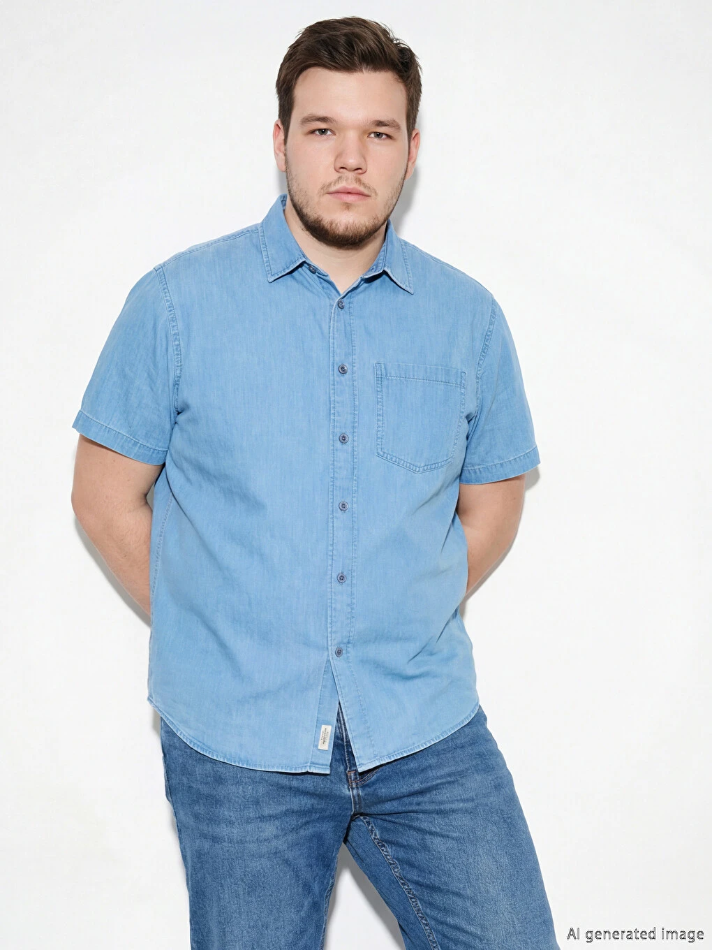 LCW Jeans Regular Fit Muška Teksas Košulja