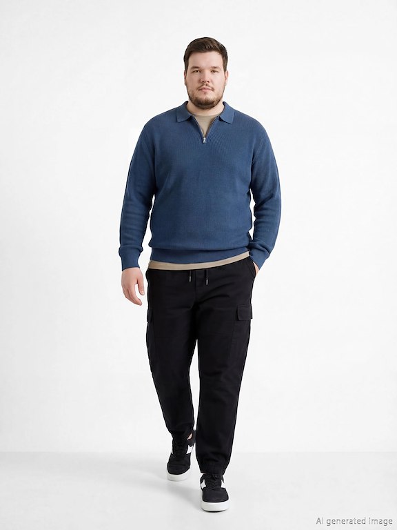 XSIDE Cargo Pantalone Od Gabardina Regularnog Kroja Za Muškarce