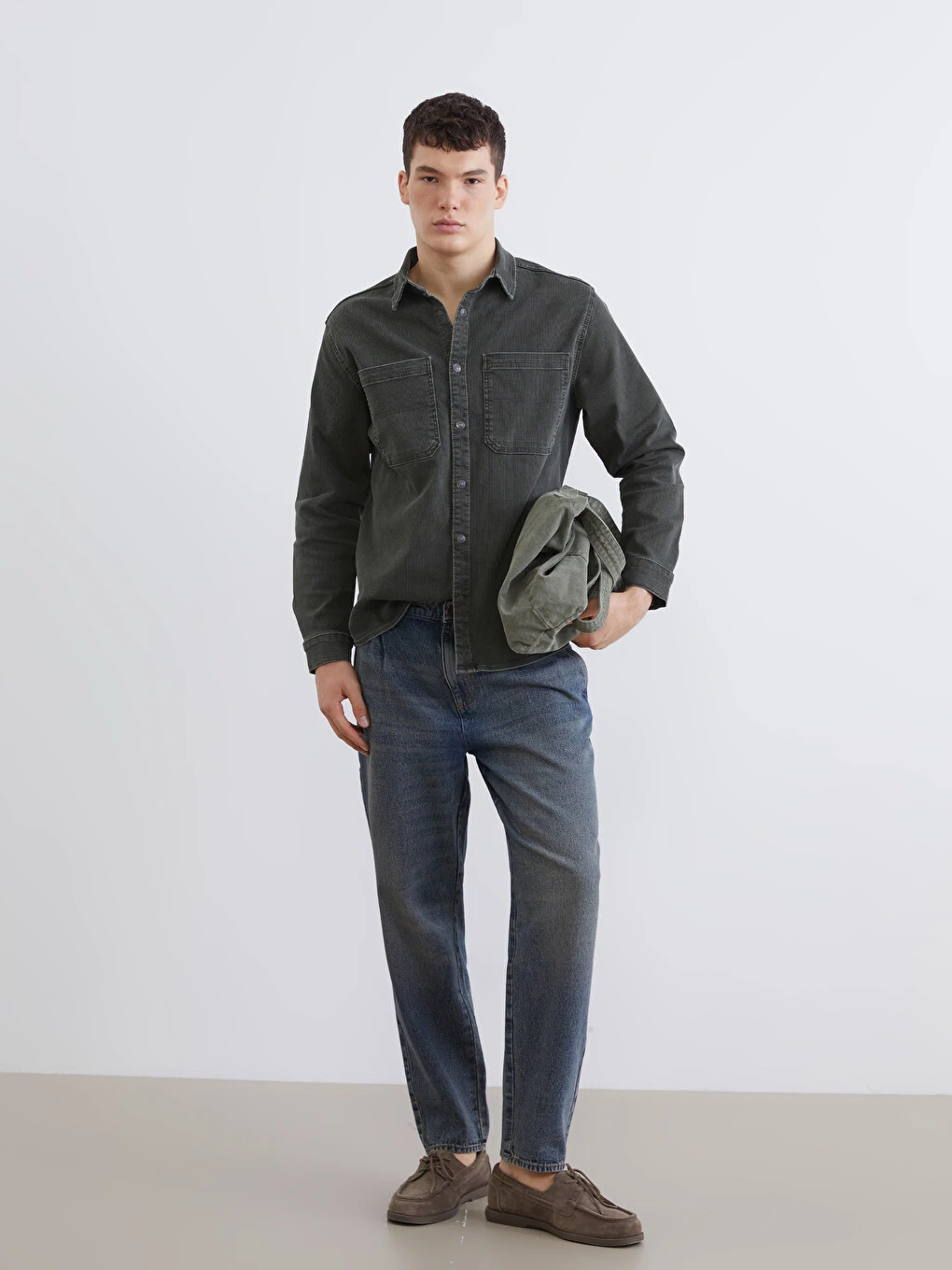 LCW Jeans Opušteni Kroj Muška Teksas Košulja