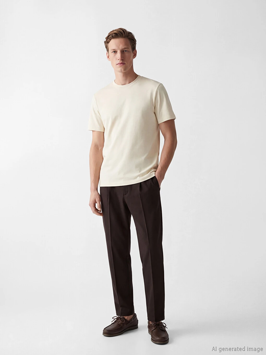 SOUTHBLUE 100% Pamučna Regular Fit Basic Debela Majica