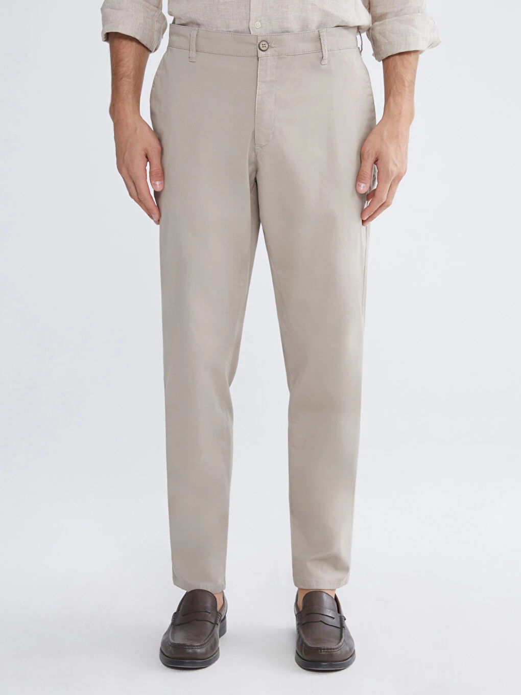 LCWAIKIKI Classic Uske Gabardinske Muške Chino Pantalone