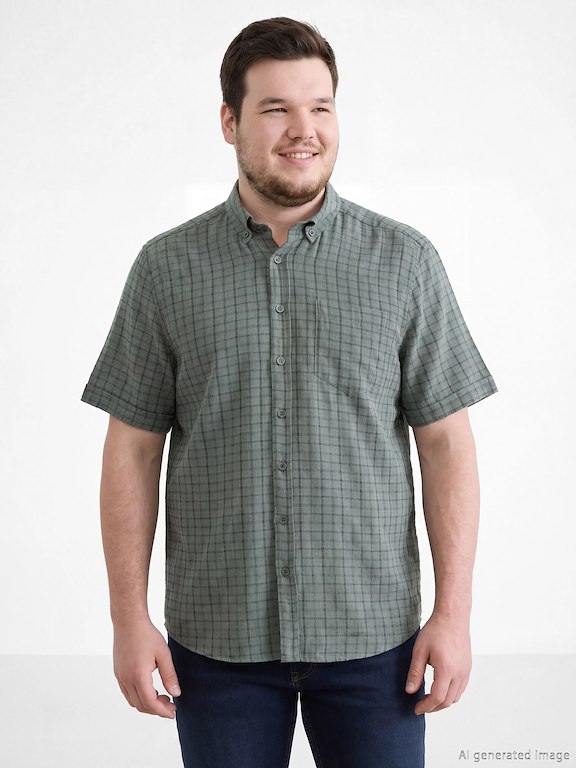 LCWAIKIKI Classic Regular Fit Karirana Muška Košulja