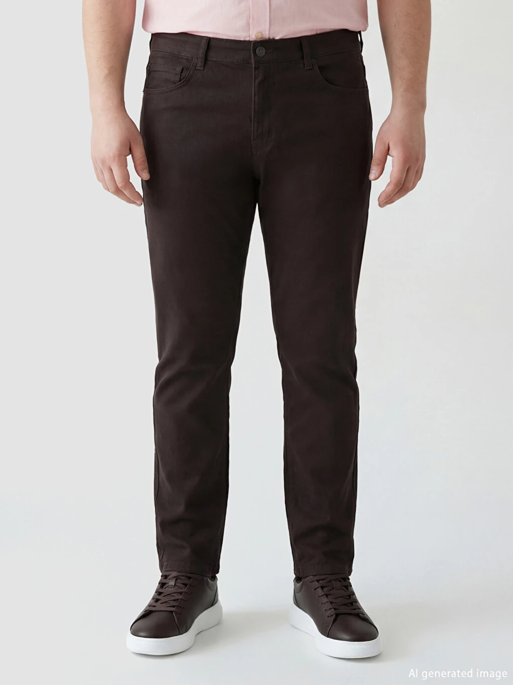 LCWAIKIKI Classic Muške Chino Pantalone Od Gabardina Slim Kroja