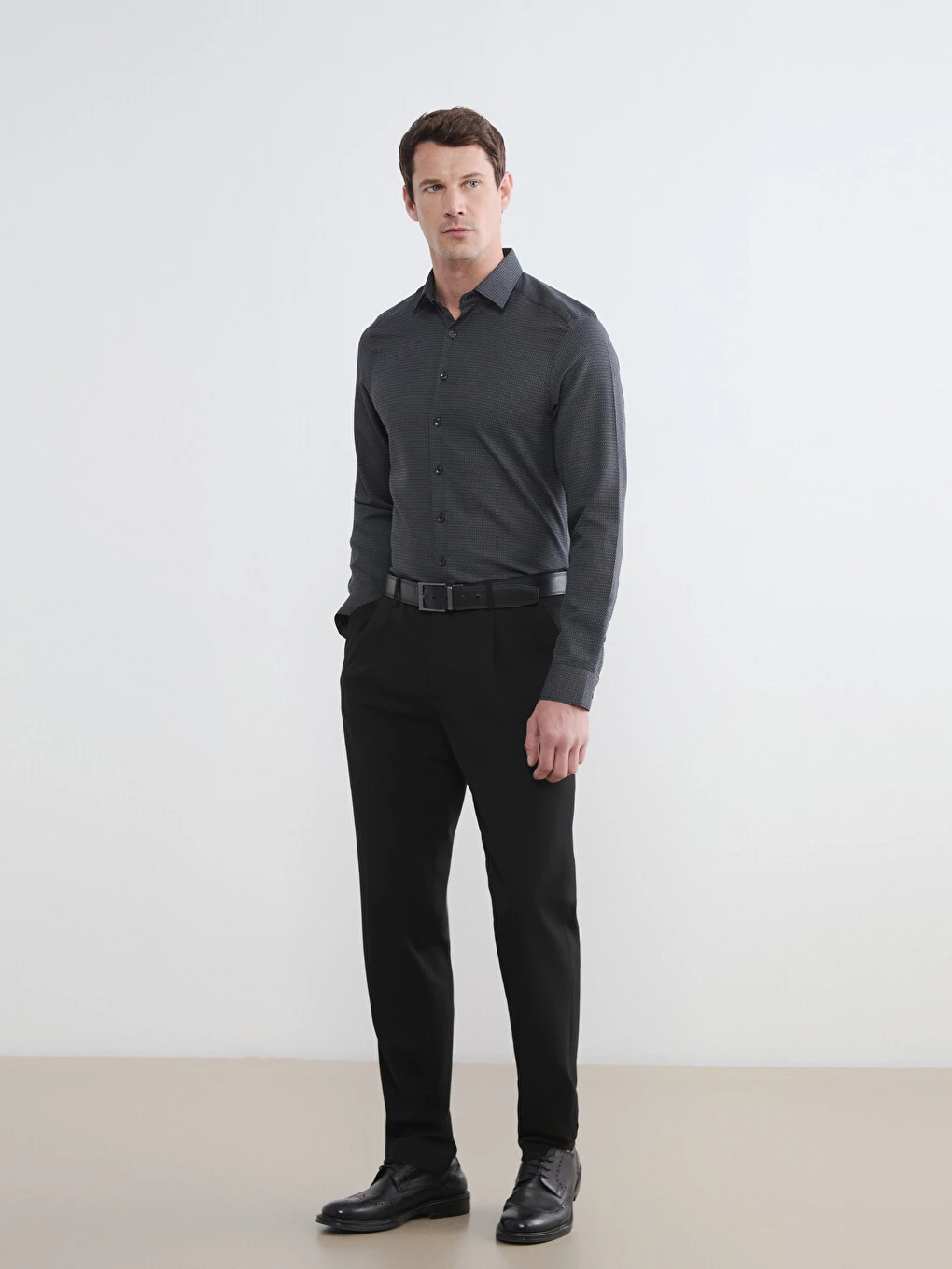 LCW BUSINESS Muška Košulja Slim Fit Kroja Sa Uzorkom Dobija.