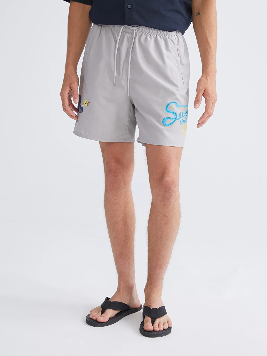 XSIDE Kratki Šorts Za Kupanje Sa Štampanim Spongebob Motivom Za Muški