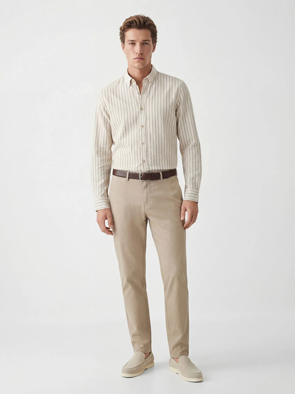 SOUTHBLUE Slim Fit Prugasta Muška Košulja
