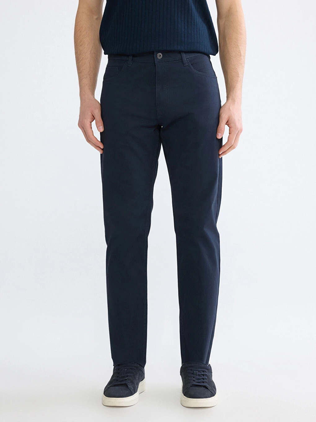 LCWAIKIKI Classic Muške Chino Pantalone Od Gabardina Slim Kroja
