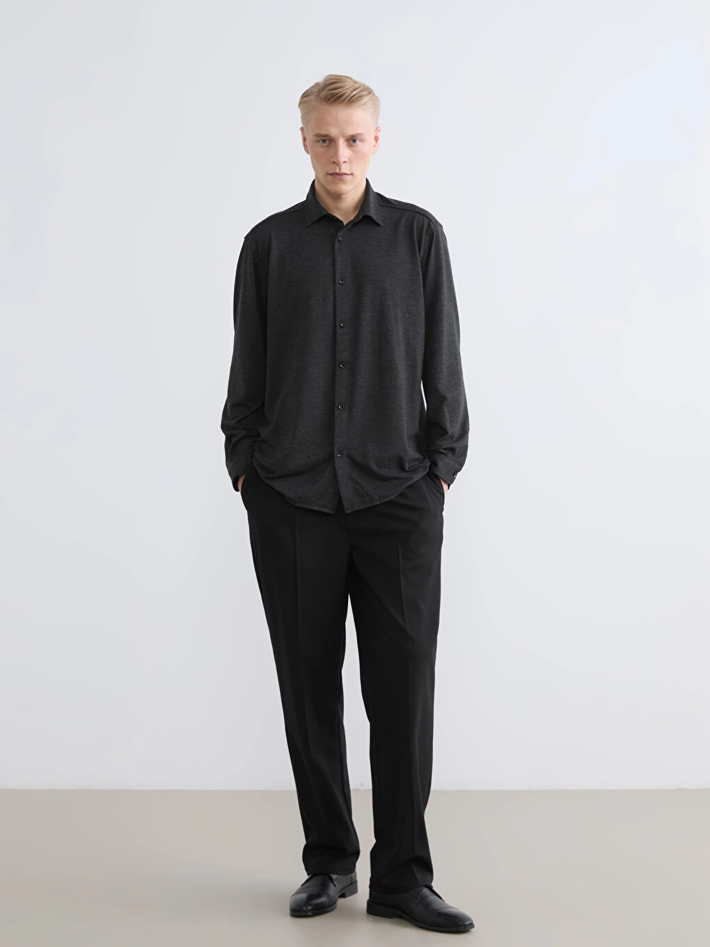 LCW Vision Regular Fit Muška Teksturirana Košulja