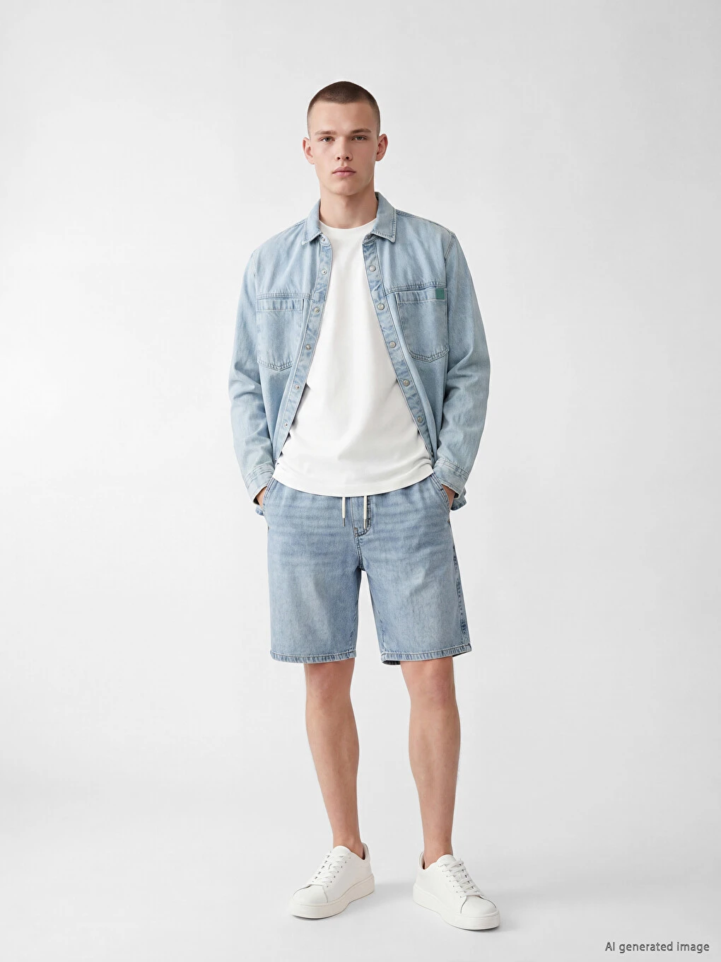 LCW Jeans Muški Teksas Šorts Širokog Kroja