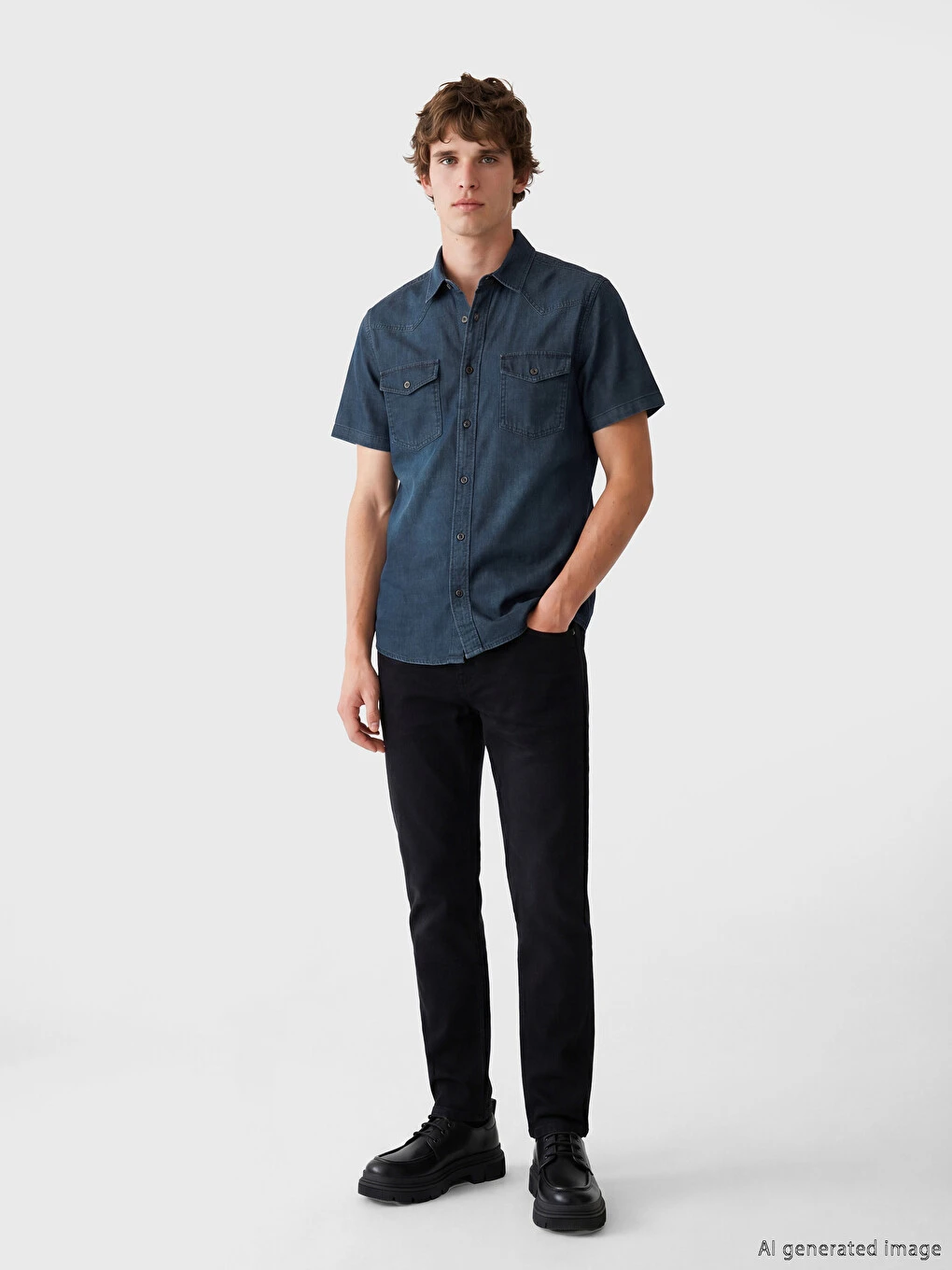 LCW Jeans Regular Fit Muška Teksas Košulja