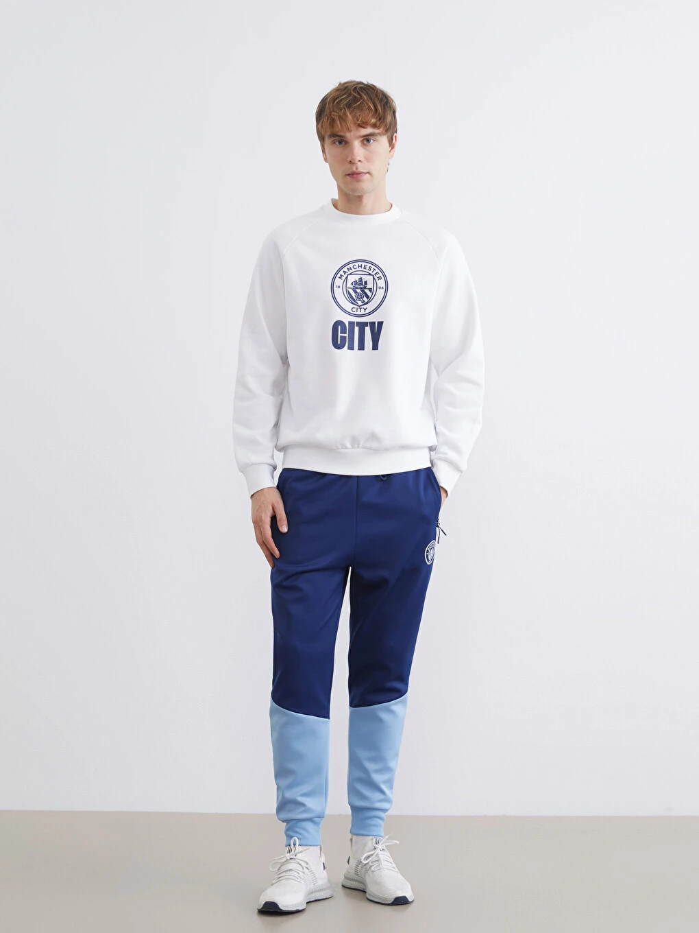 XSIDE ACTIVE Dukserica Sa Okruglim Izrezom Manchester City Print Za Muški