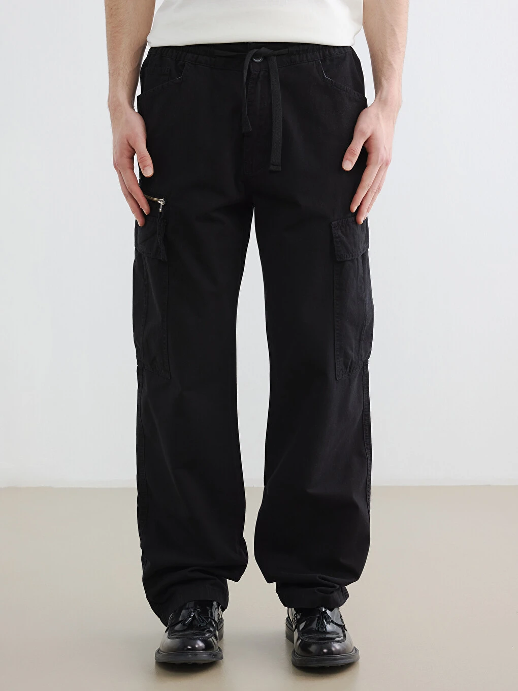 XSIDE Cargo Pantalone Od Gabardina Opuštenog Kroja Za Muškarce