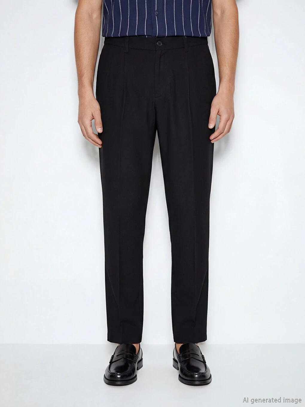 SOUTHBLUE Pantalone Od Viskoze Regular Kroja Na Falte Za Muškarce
