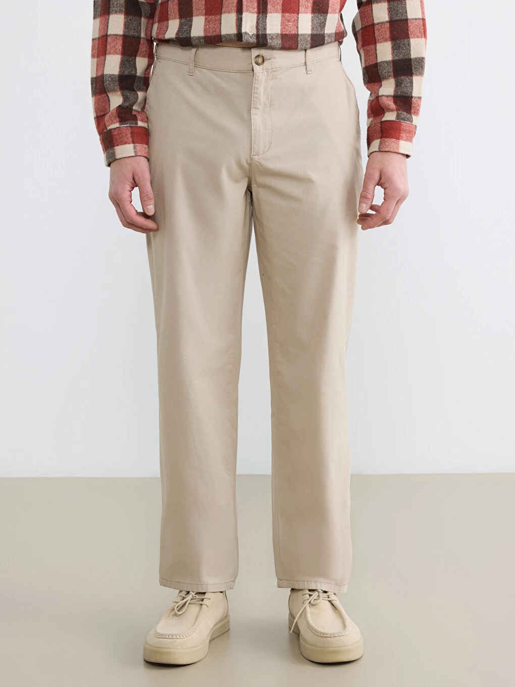 LCWAIKIKI Classic Opušteni Kroj Muške Chino Pantalone