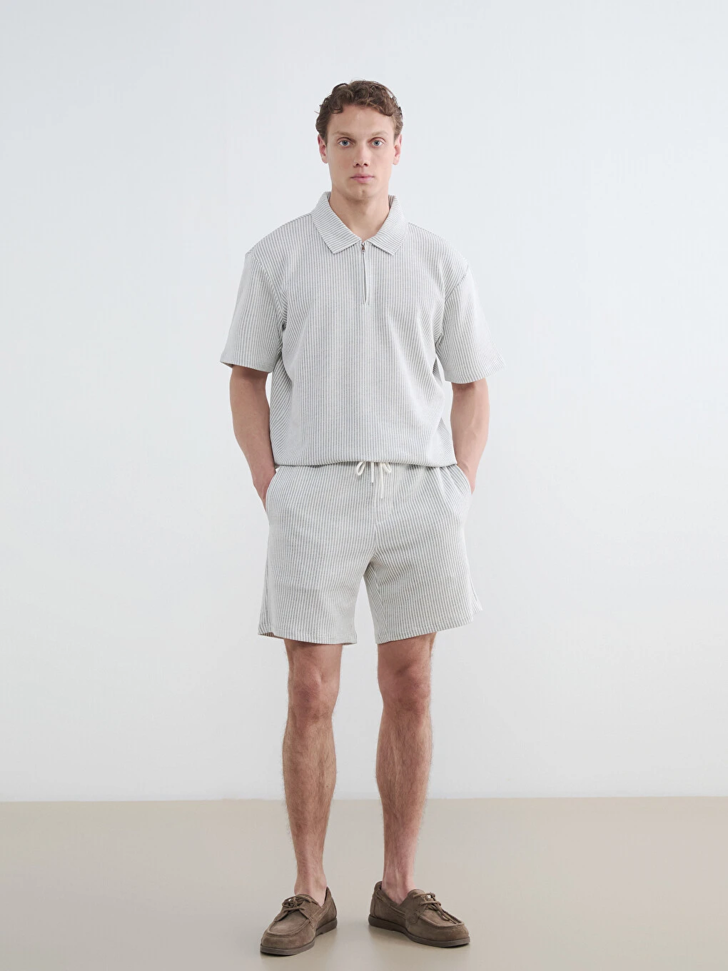 LCW Vision Muška Prugasta Polo Majica