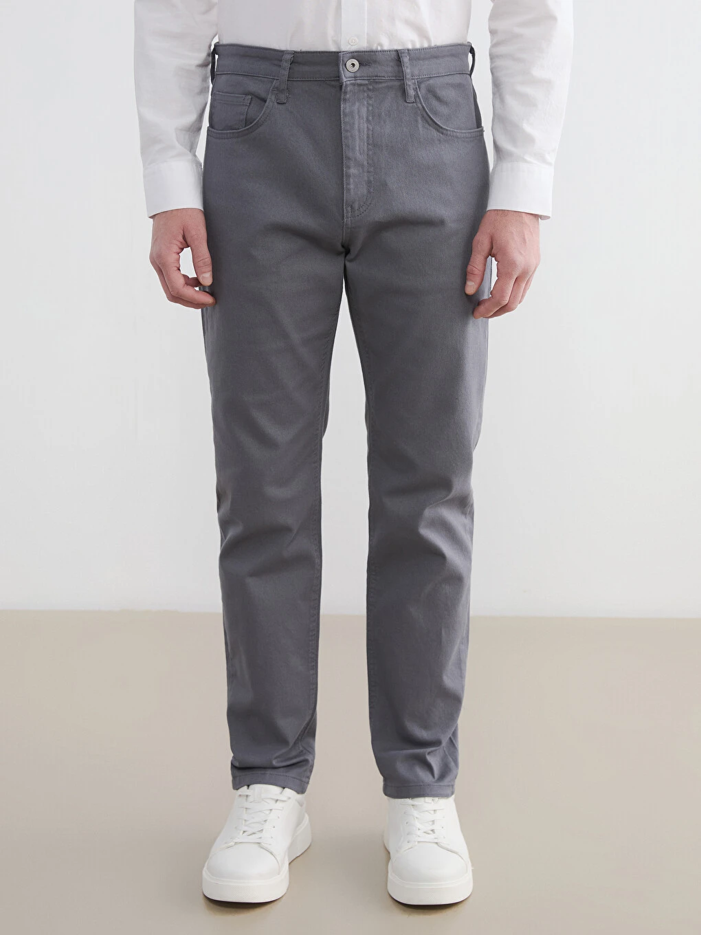 LCWAIKIKI Classic Muške Chino Pantalone Od Gabardina Slim Kroja