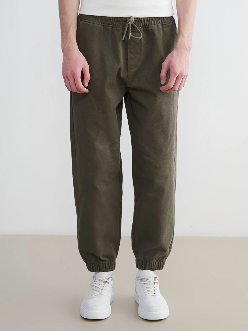 XSIDE Muške Pantalone Od Gabardina Regularnog Kroja