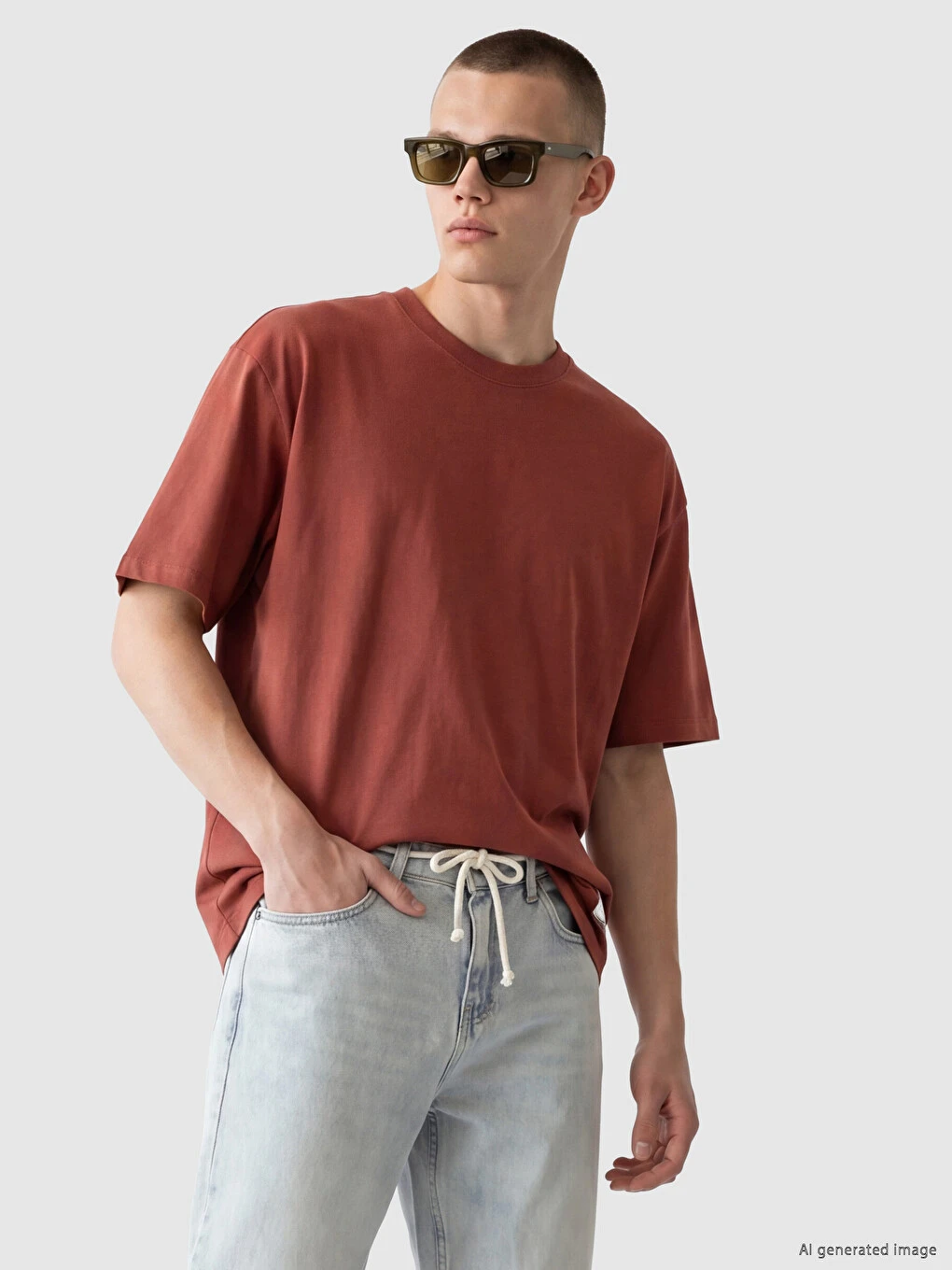XSIDE Regular Fit %100 Pamučna Muška Majica