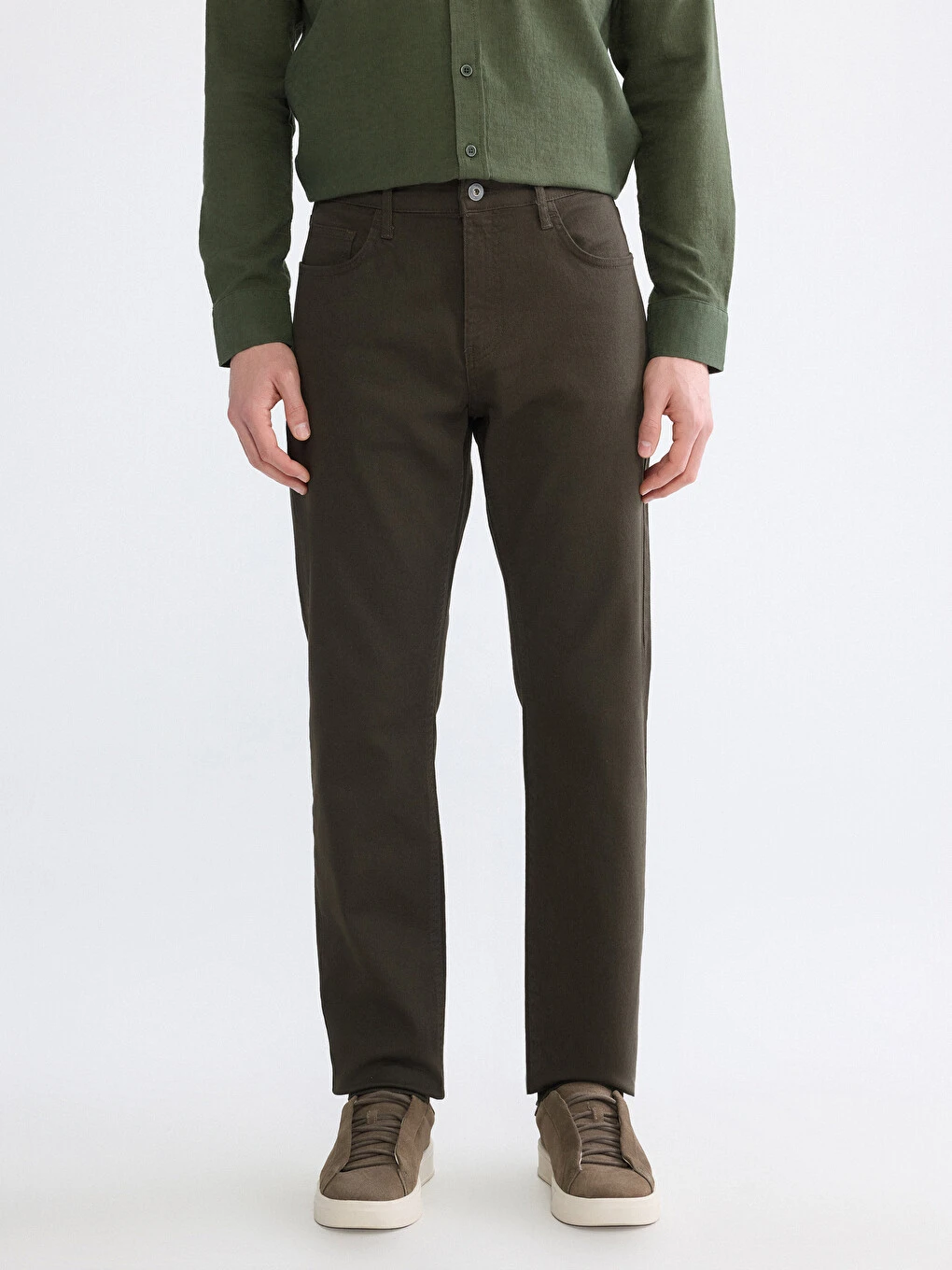 LCWAIKIKI Classic Uske Gabardinske Muške Chino Pantalone