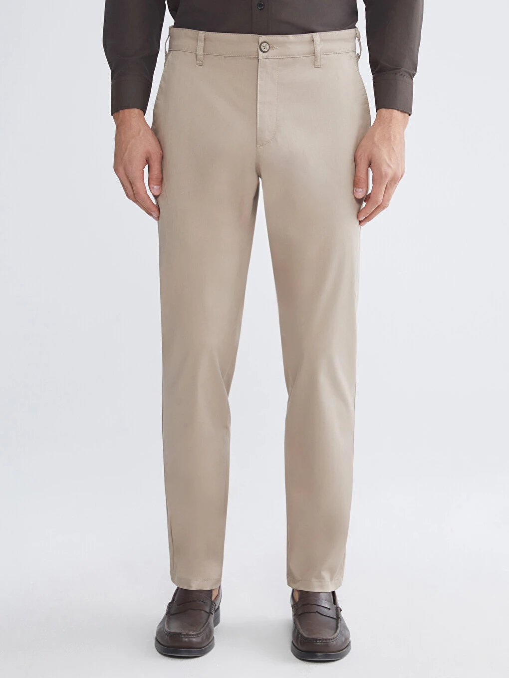 LCWAIKIKI Classic Uske Gabardinske Muške Chino Pantalone
