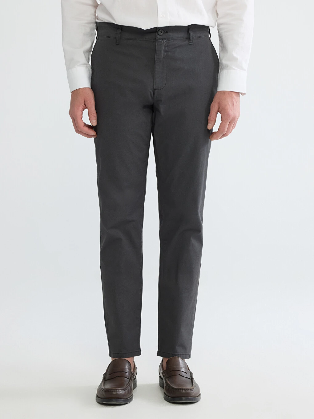 LCWAIKIKI Classic Muške Chino Pantalone Od Gabardina Slim Kroja