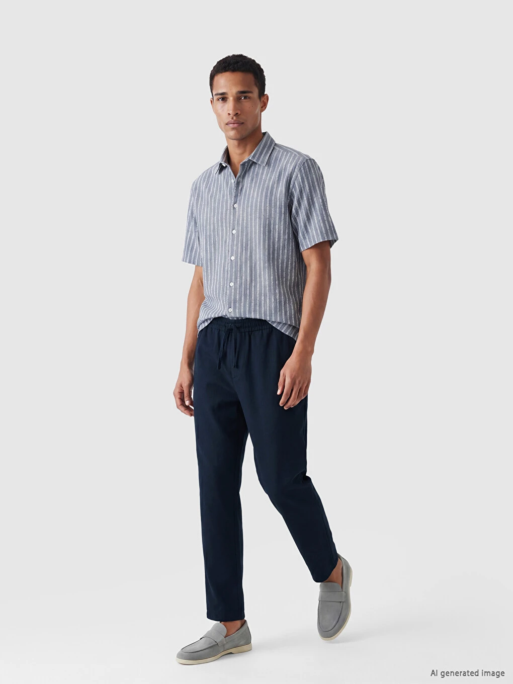 LCW Vision Pantalone Regular Kroja Za Muškarce Sa Izgledom Lana