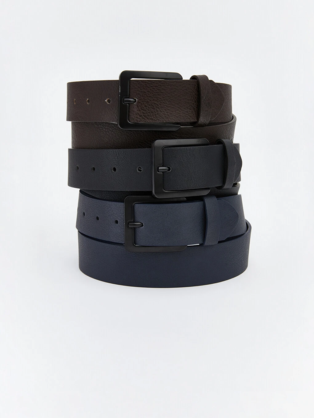 LCW ACCESSORIES Muški Kaiš Od Eko Kože, Pakovanje Od 3 Komada