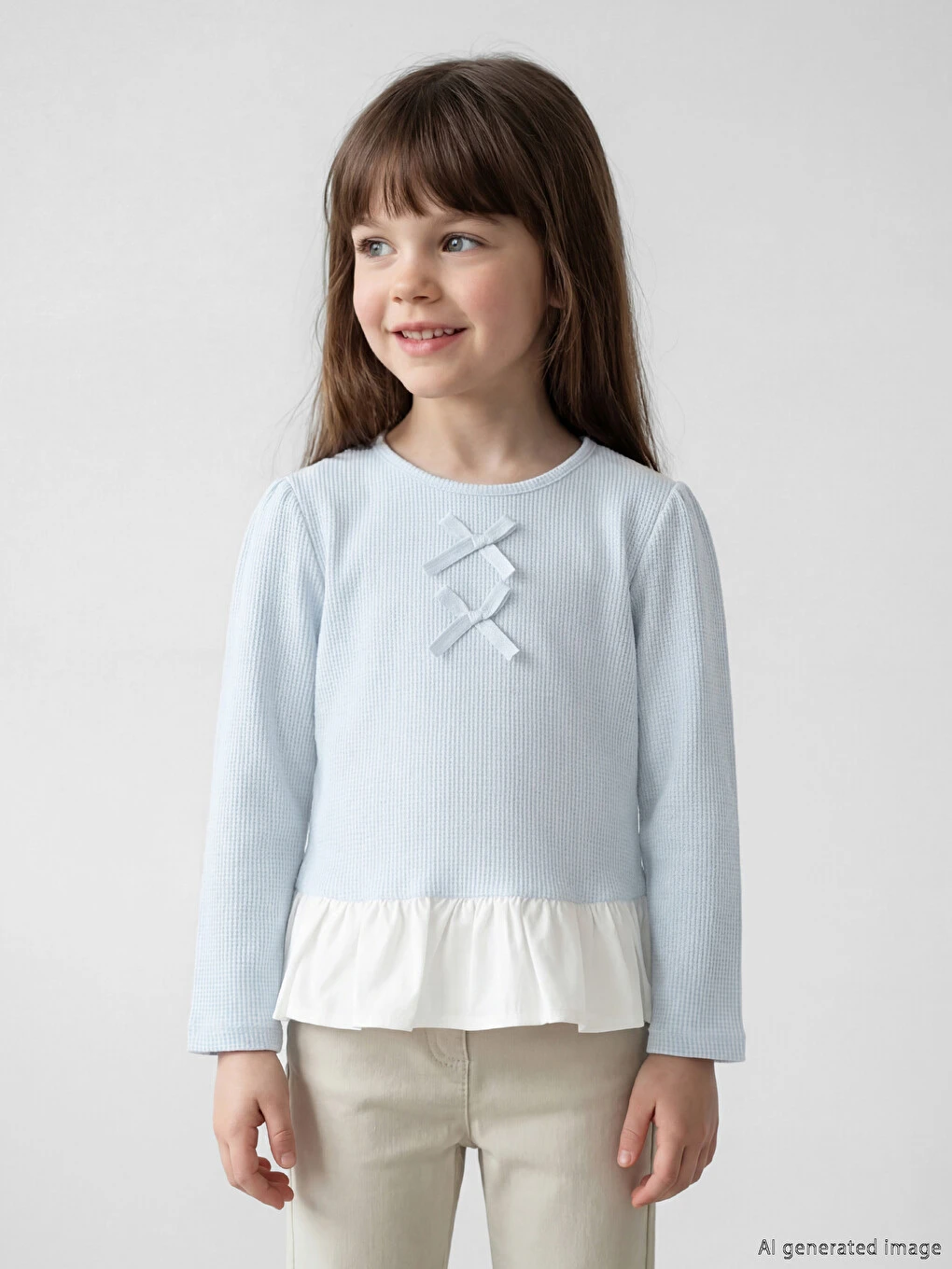 LCW Kids Majica Za Devojčice Sa Detaljem Mašne