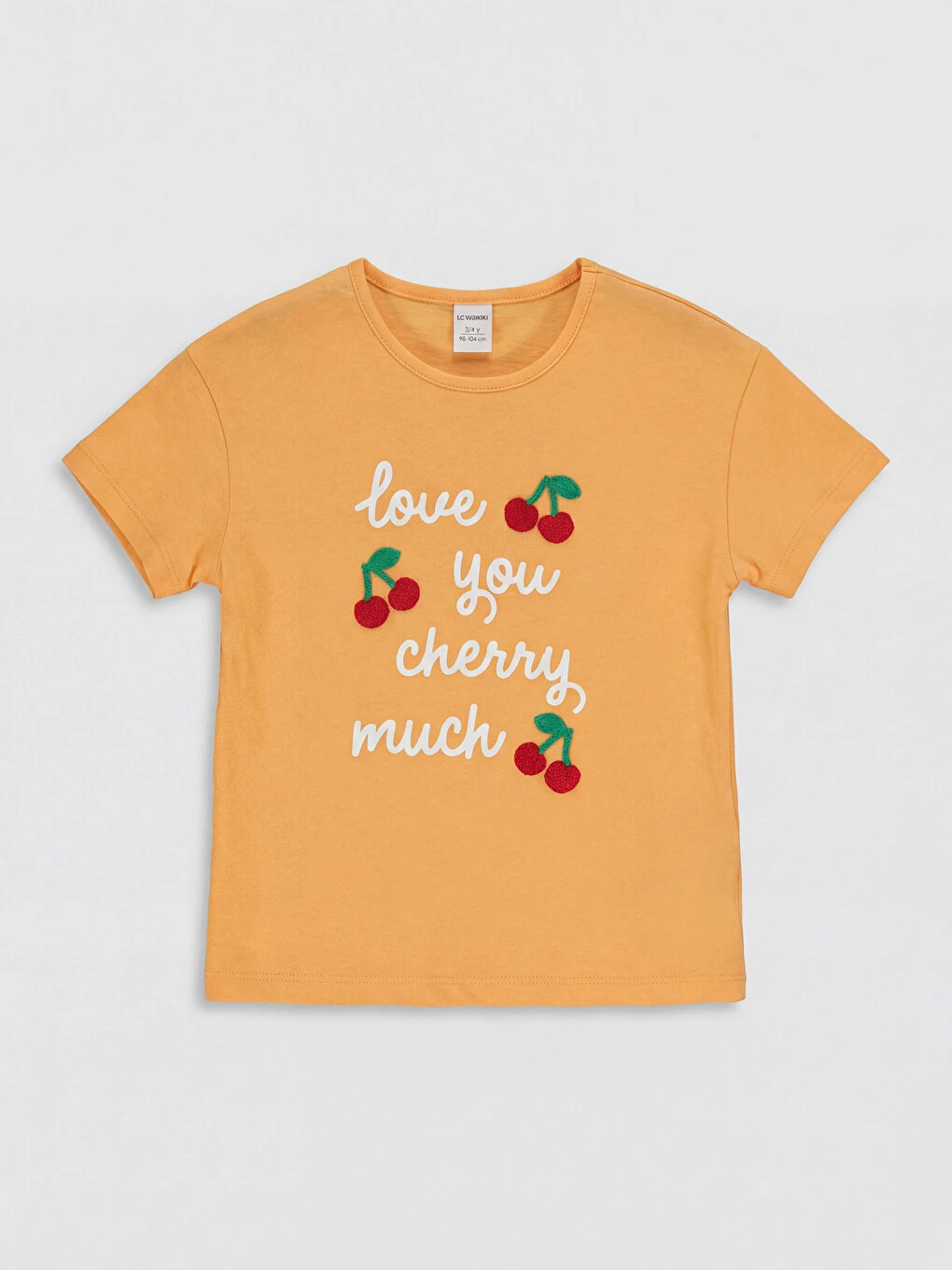 LCW Kids Dečija Majica Sa Vezenim Trešnjama