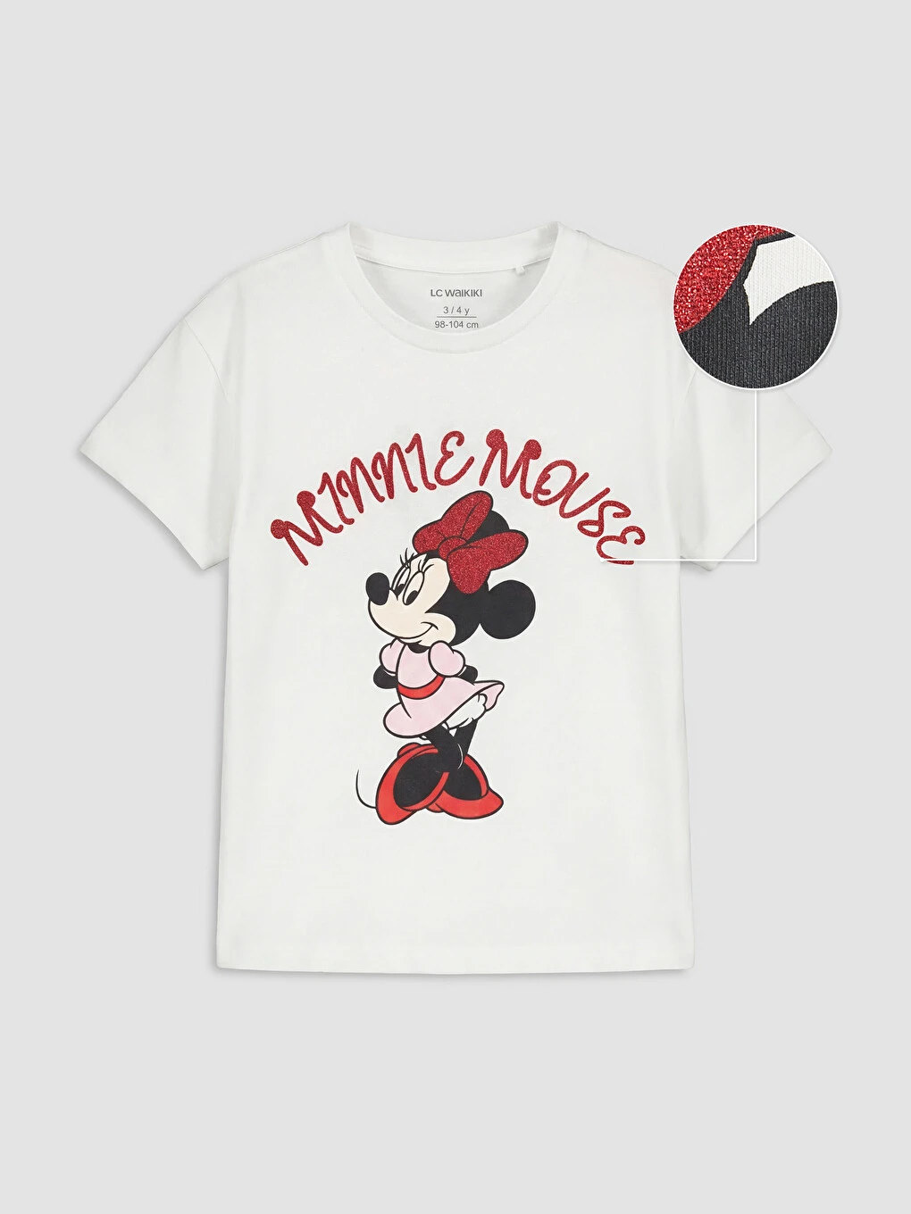 LCW Kids Minnie Mouse Štampana Majica Za Devojčice