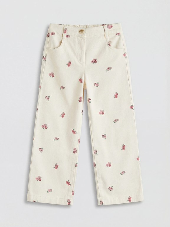 LCW Kids Cvetne Dečije Pantalone Od Gabardina