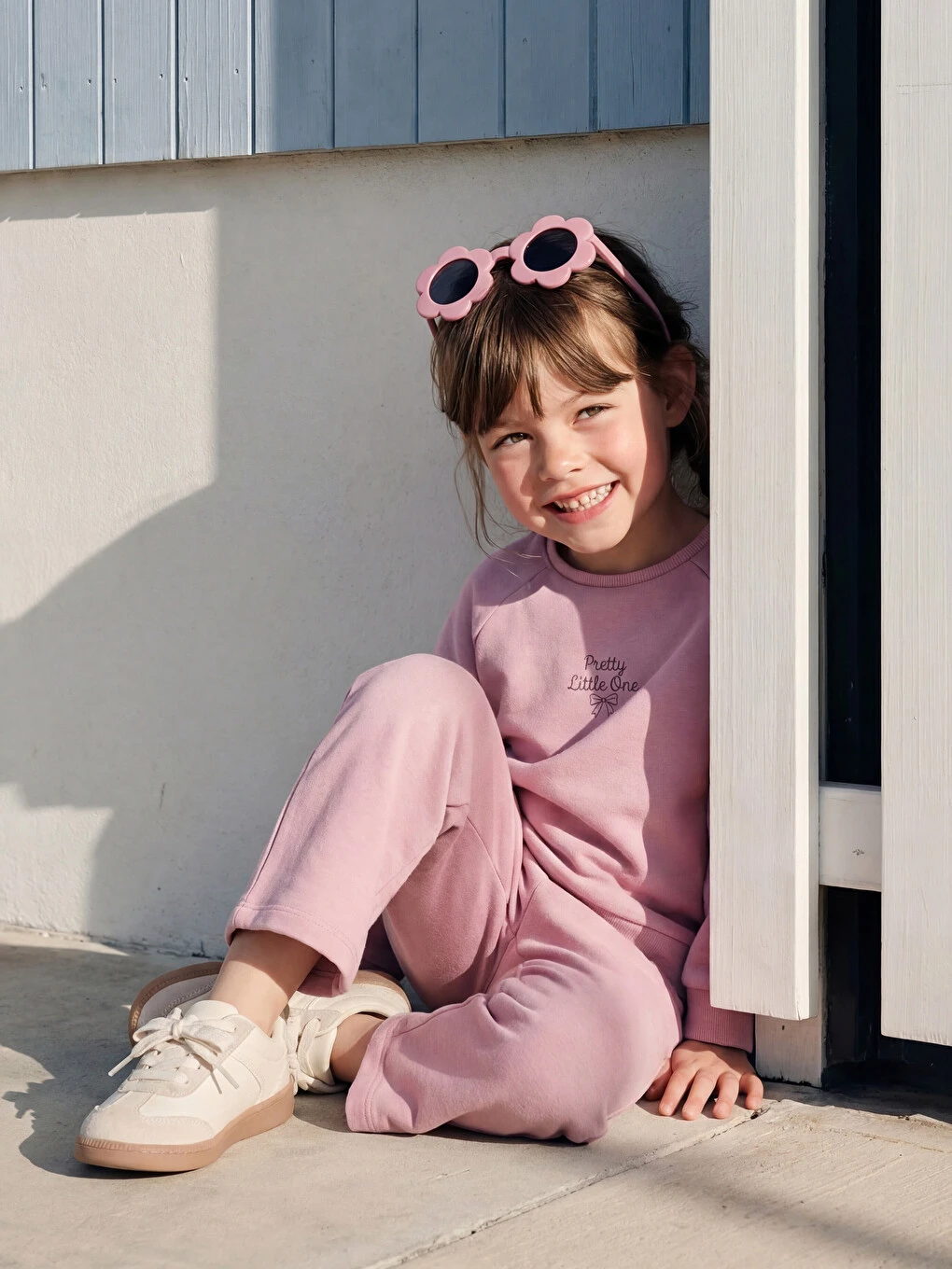 LCW Kids Štampani Mekani Duks I Pantalone Za Devojčice