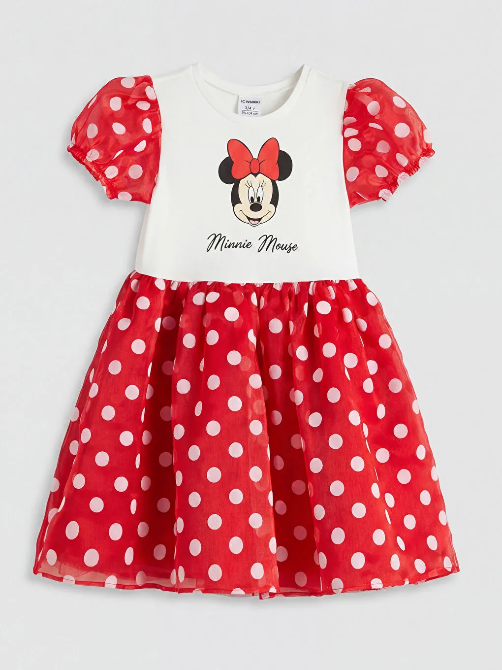 LCW Kids Minnie Mouse Štampana Haljina Za Devojčice