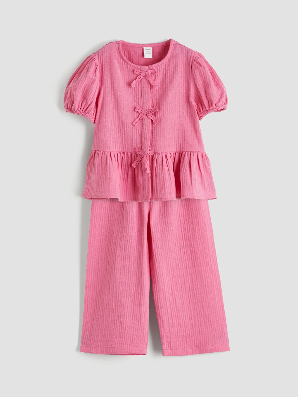 LCW Kids Bluza I Pantalone Za Devojčice Sa Detaljem Mašne