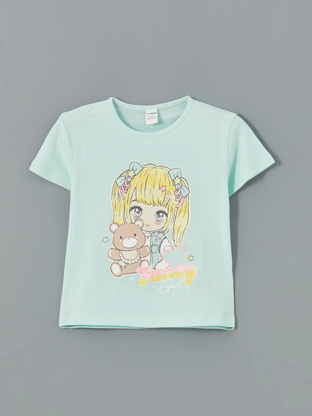 LCW Kids Štampana Anime Majica Za Devojčice 2-pakovanja