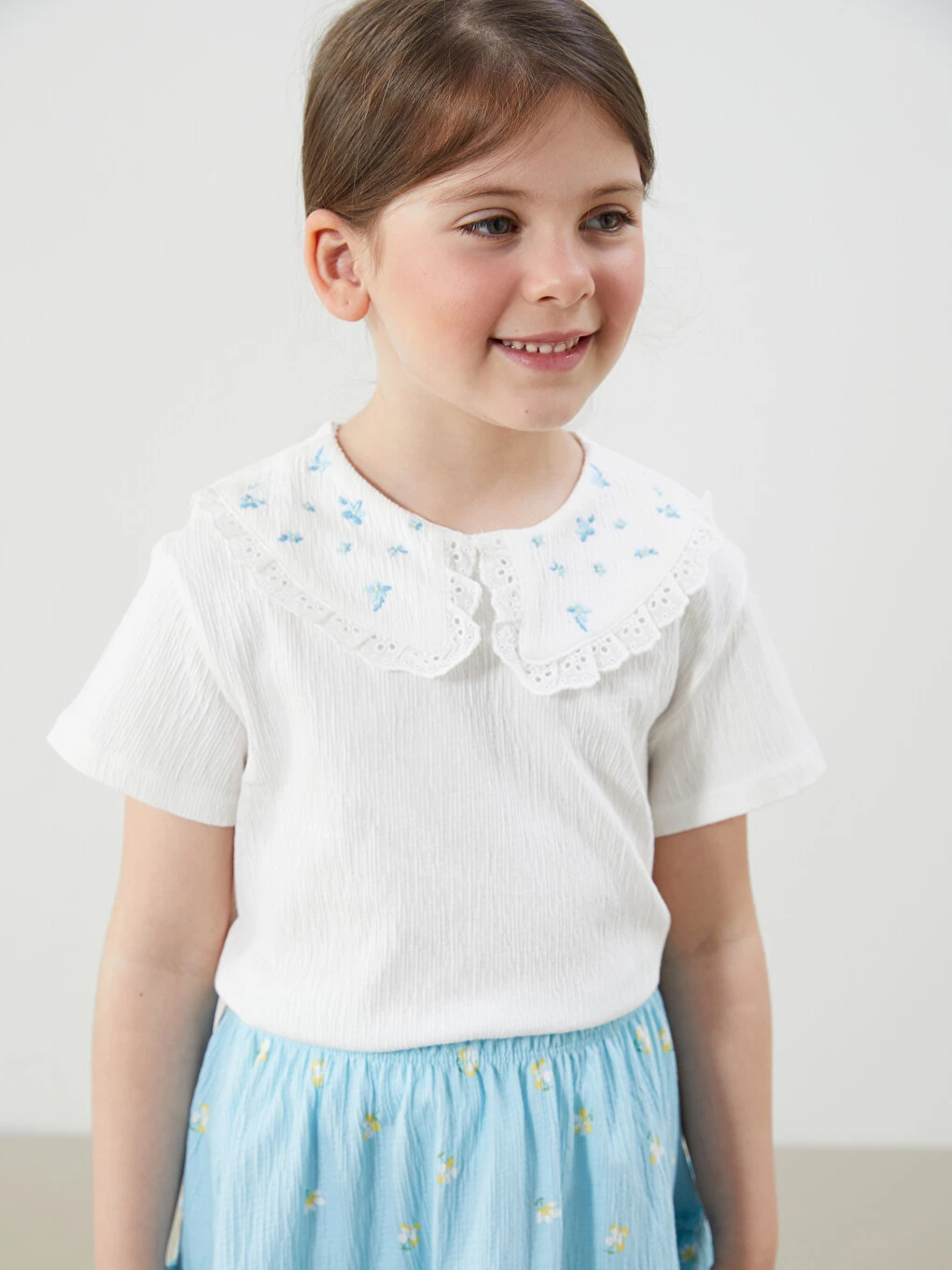 LCW Kids Cvetna Bluza I Suknja Za Devojčice 2 Komada