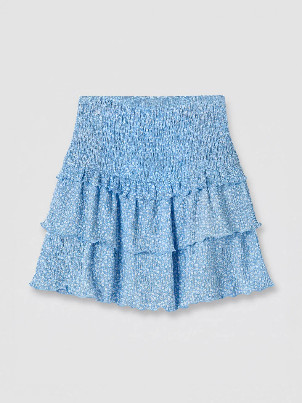LCW Kids Devojački Cvetni Slojeviti Skort