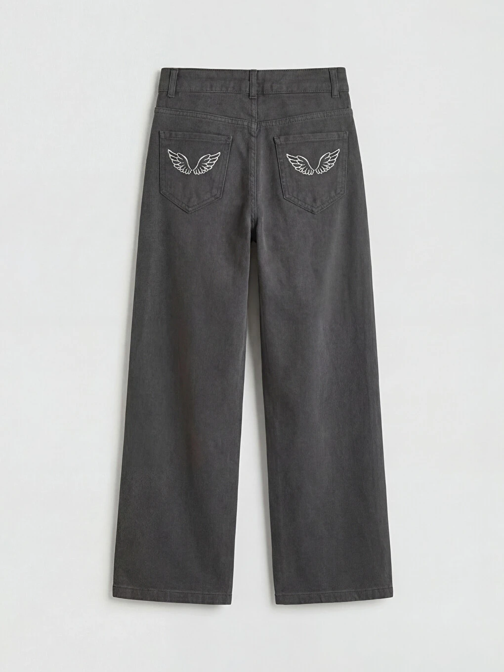 LCW Kids Dečije Vezene Pantalone Širokih Nogavica Od Gabardina