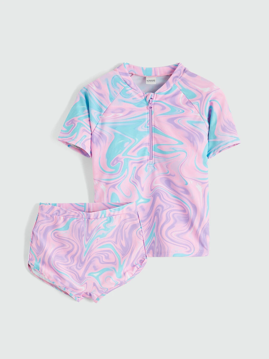 LCW Kids Devojački Bikini Sa Šortsem Sa Batik Šarom