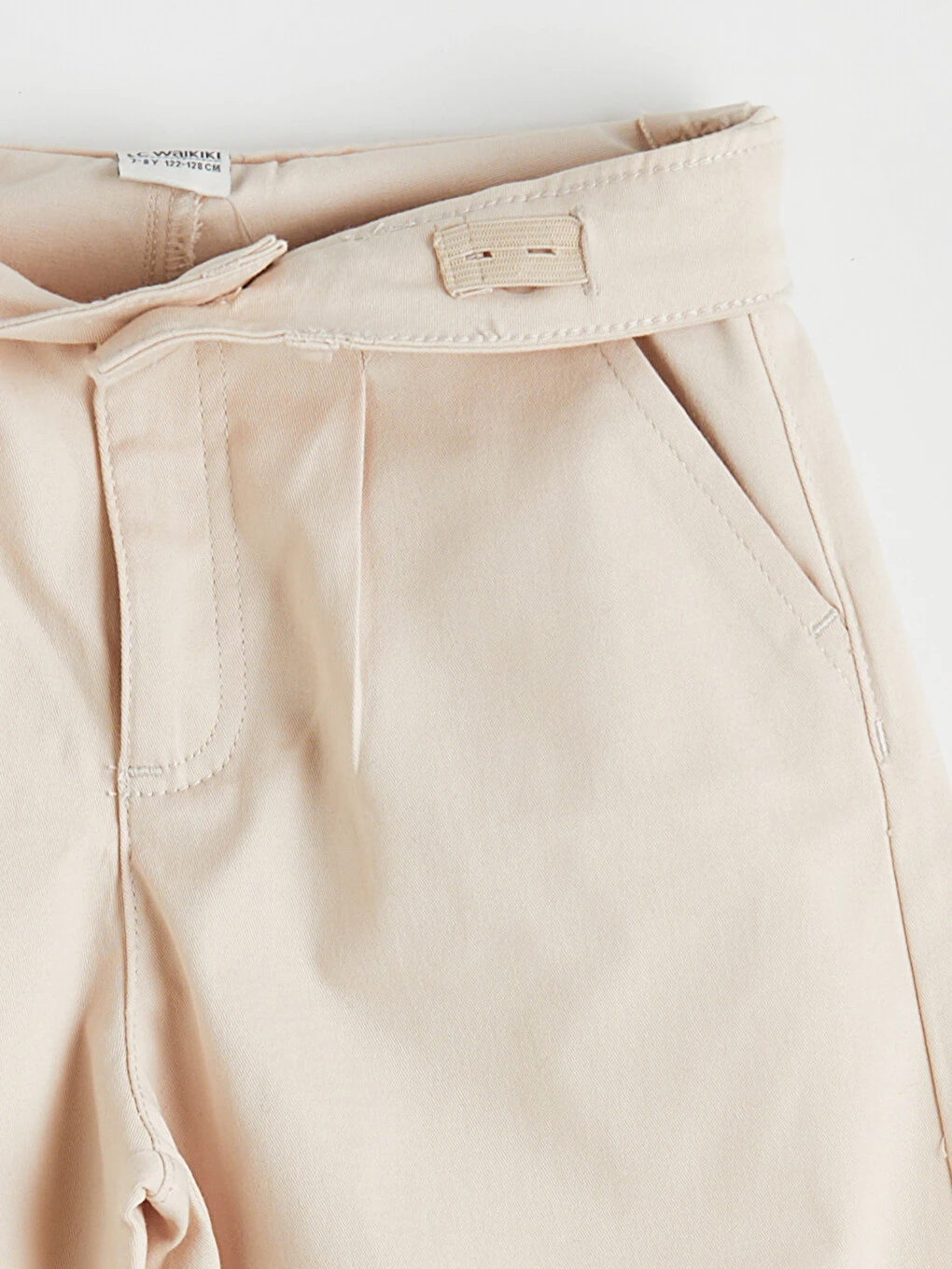 LC WAIKIKI Široke Plisirane Dečije Pantalone Od Gabardina
