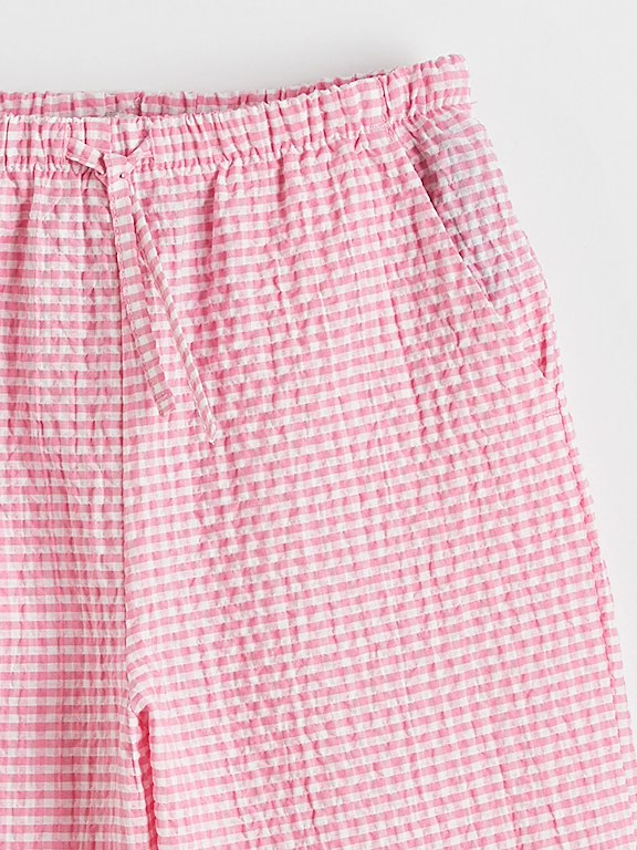 LC WAIKIKI Dečije Pantalone Sa Elastičnim Pojasom I Kariranim Uzorkom