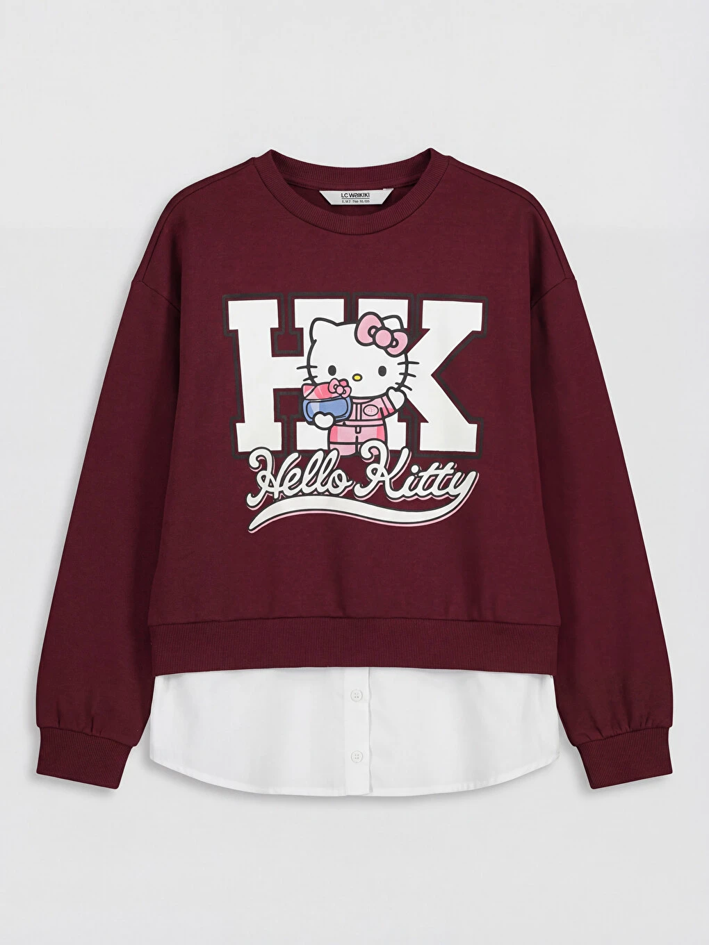 LCW Kids Hello Kitty Štampani Mekani Komplet Dukserica I Helanke Za Devojčice