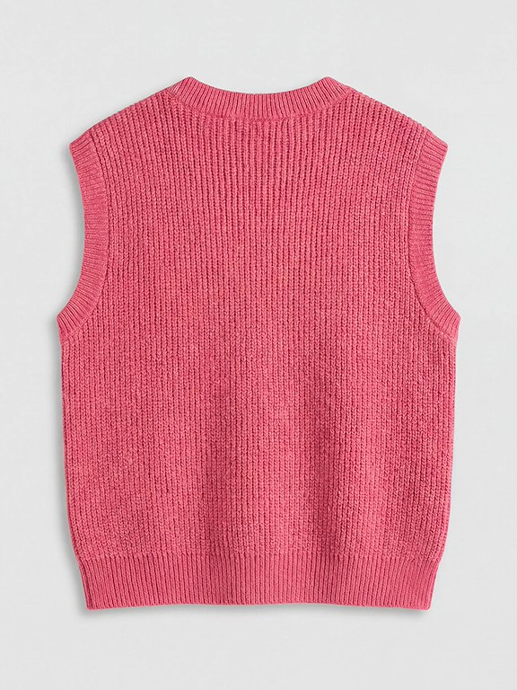 LCW Kids Devojčiji Džemper Prsluk Sa Detaljem Mašne
