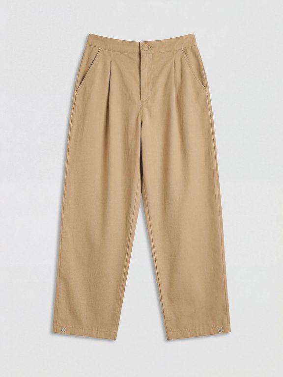 LCW Kids Mom Fit Pantalone Za Devojčice Sa Plisiranjem