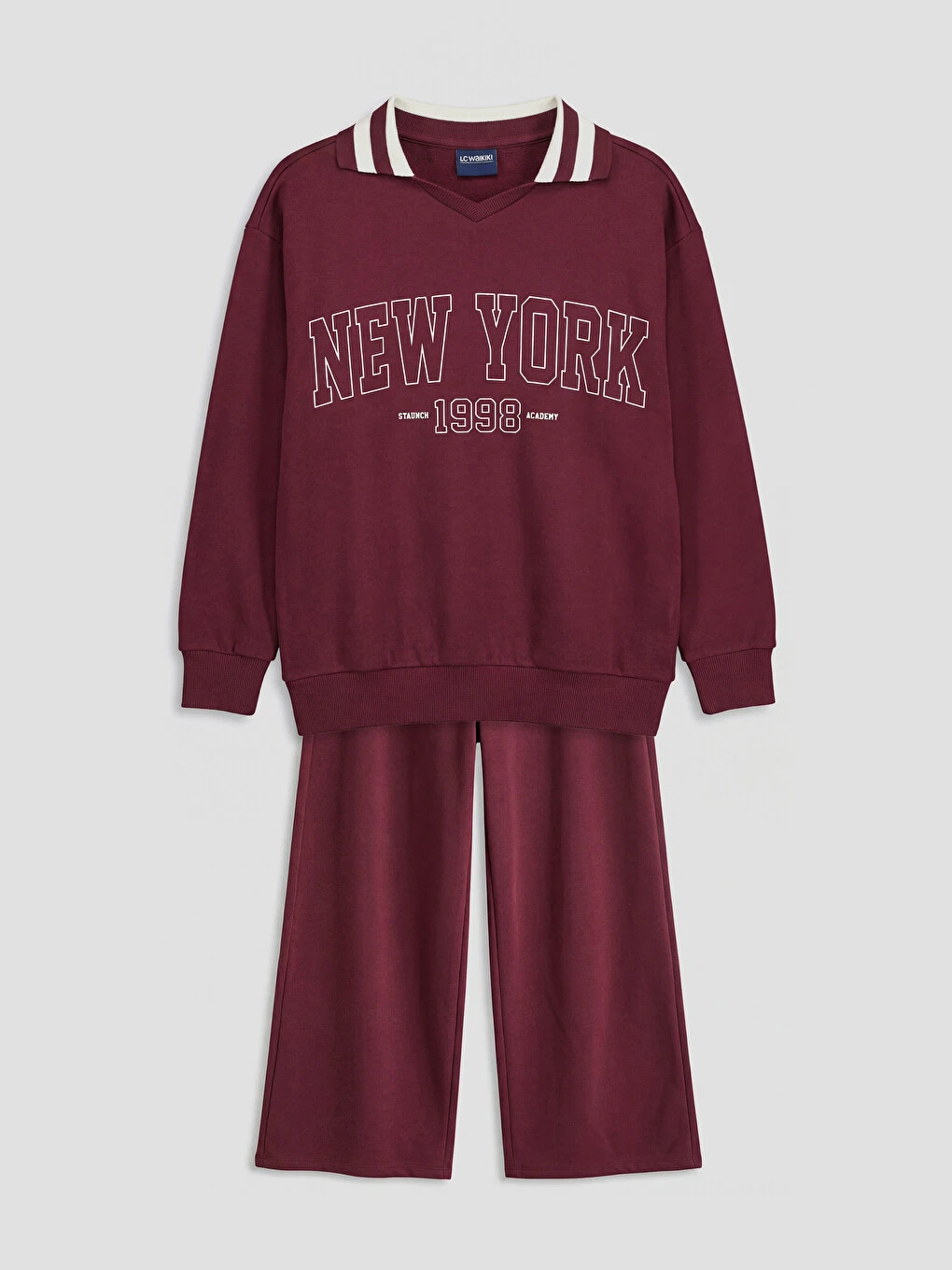 LCW Kids New York Štampani Dečiji Dukserica I Donji Deo Trenerke Komplet