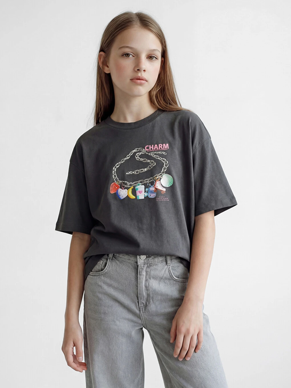LCW Kids Majica Sa Okruglim Izrezom, Štampana, Za Devojčice