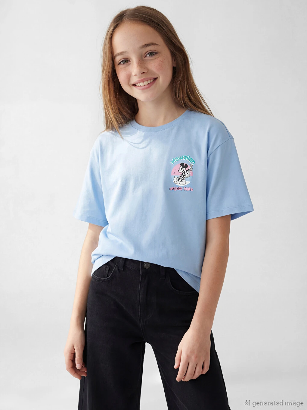 LCW Kids Majica Za Devojčice Sa Štampom Mickey Mouse, 2-pakovanje